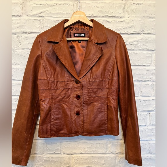 XOXO | Jackets & Coats | Vintage Xoxo Leather Jacket Blazer | Poshmark